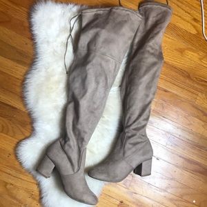 Lane Bryant Shoes | Luciana Over The Knee Leather Boots | Poshmark